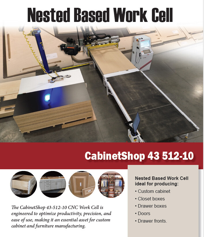 Discover the All-New CabinetShop 43 512-10 Nested Based Work Cell