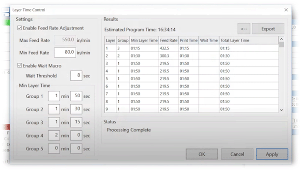 Another Powerful Thermwood LSAM Tool - Layer Time Control