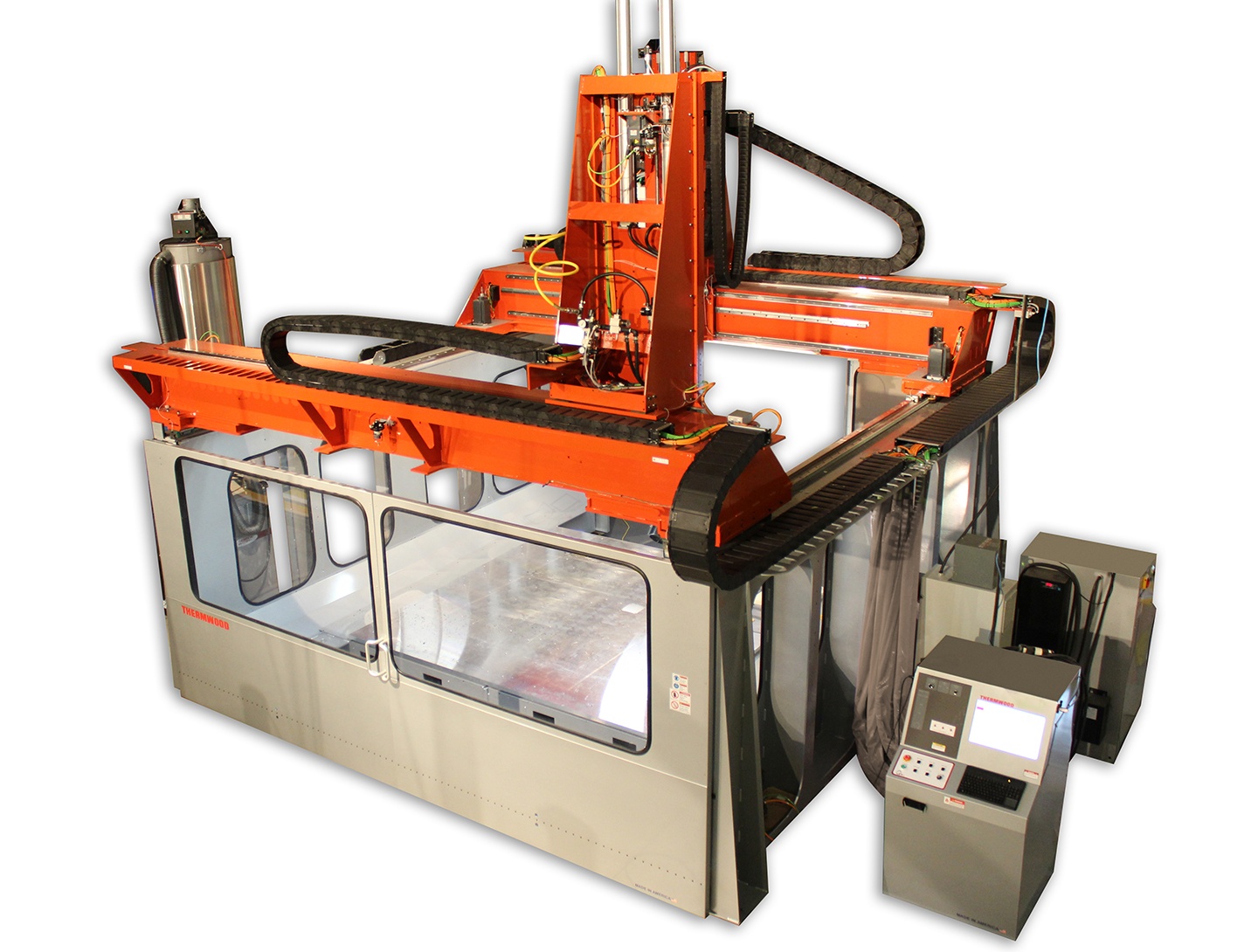 Thermwood LSAM Time-Lapse Video 3D Printing and Trimming Mold